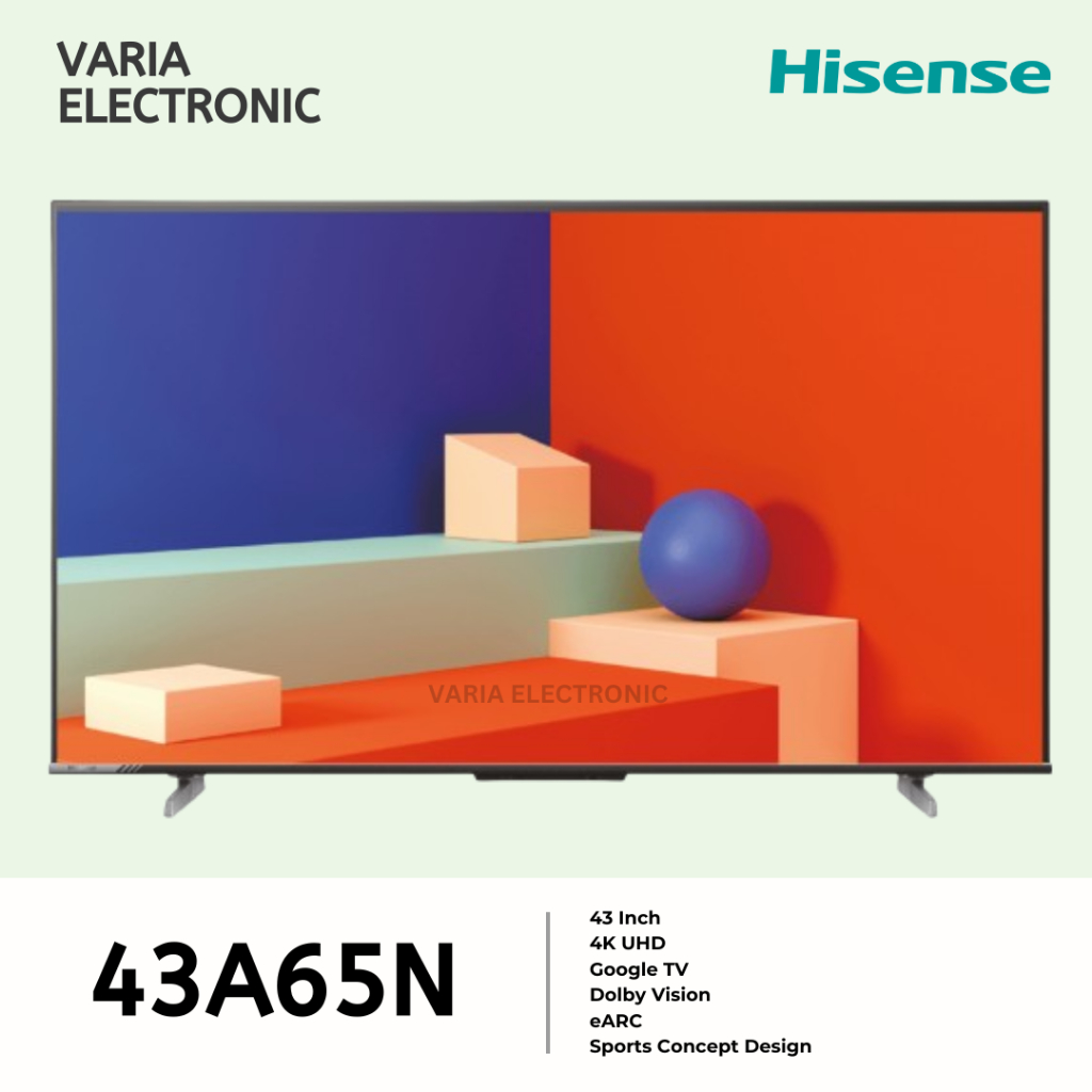 Jual LED TV HISENSE 43 Inch 43A65N 4K UHD Google TV | Shopee Indonesia