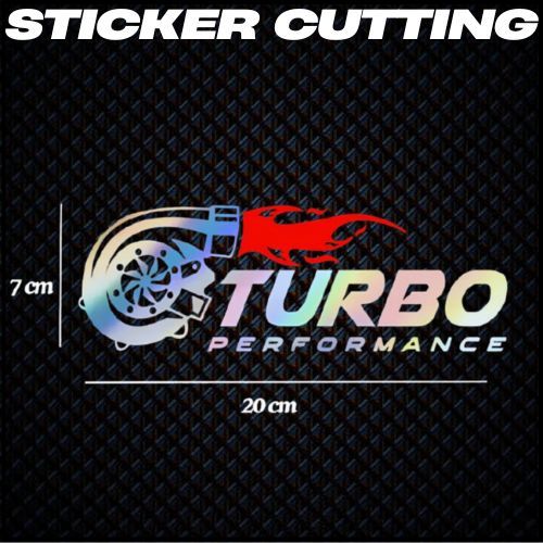 Jual Stiker Sticker Cutting Tulisan TURBO PERFORMANCE Stiker Potong ...