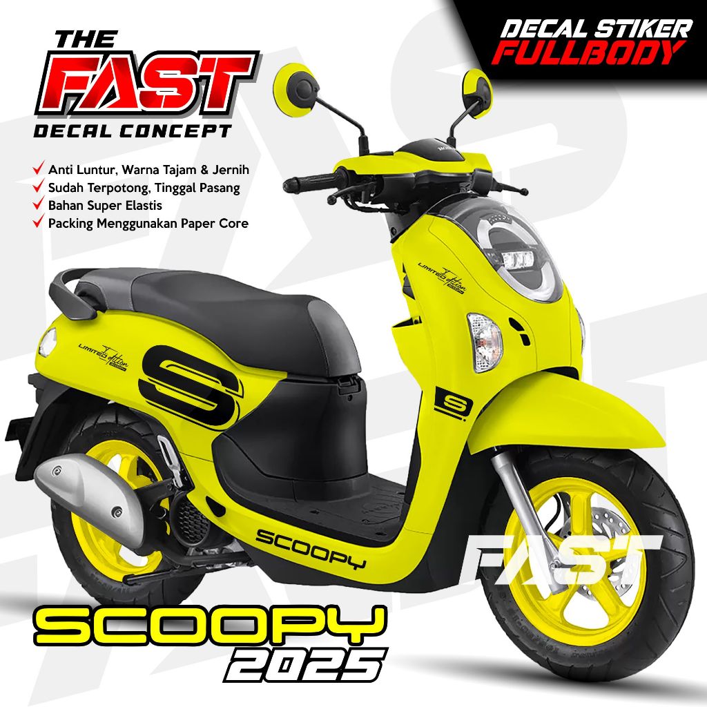 Jual TERBARU DECAL SCOOPY NEW 2025 FULL BODY ANTI LUNTUR BISA COD Decal ...
