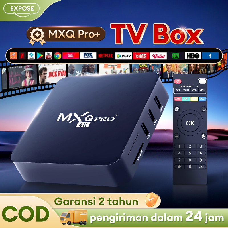 Jual TV Box Android MXQ Pro 5G 4G+32G / Smart TV 4K Ultra HD MXQ PRO 4K 2/4G | Shopee Indonesia