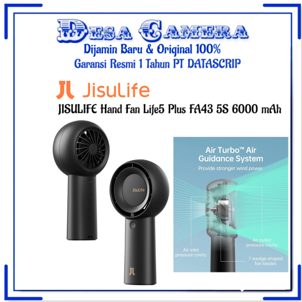 Jual JISULIFE Hand Fan Life5 Plus FA43 5S 6000 mAh Original | Shopee ...