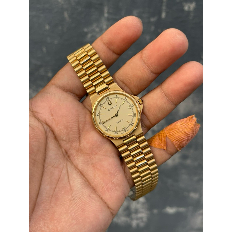 Jual JAM TANGAN PRIA BULOVA QUARTZ 9063 VINTAGE ORIGINAL SWISS MADE ...