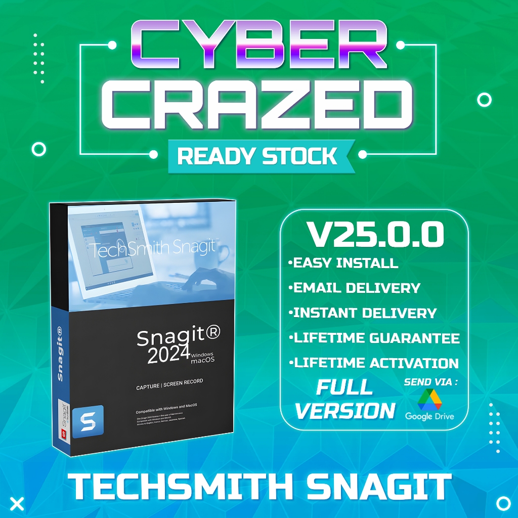 Jual (Win/Mac) TechSmith Snagit 25.0.0.5691 Full Version (Versi Terbaru ...