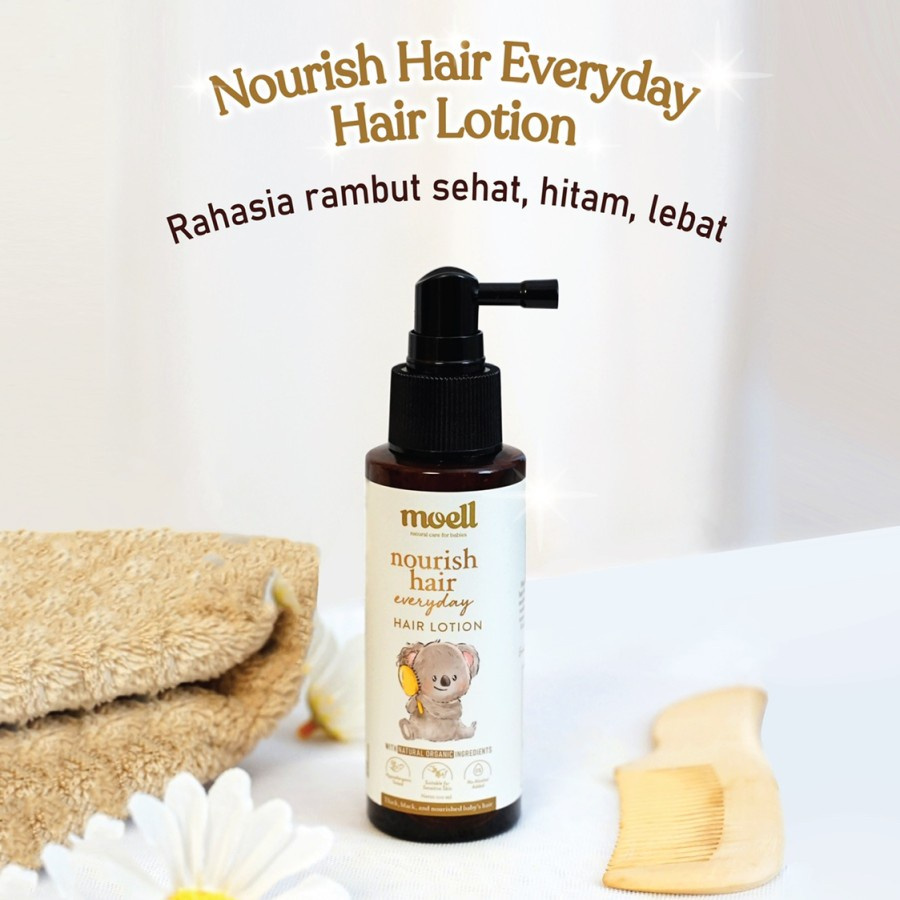 Jual MOELL NOURISH HAIR EVERYDAY HAIR LOTION / PENUMBUH RAMBUT BAYI DAN ...