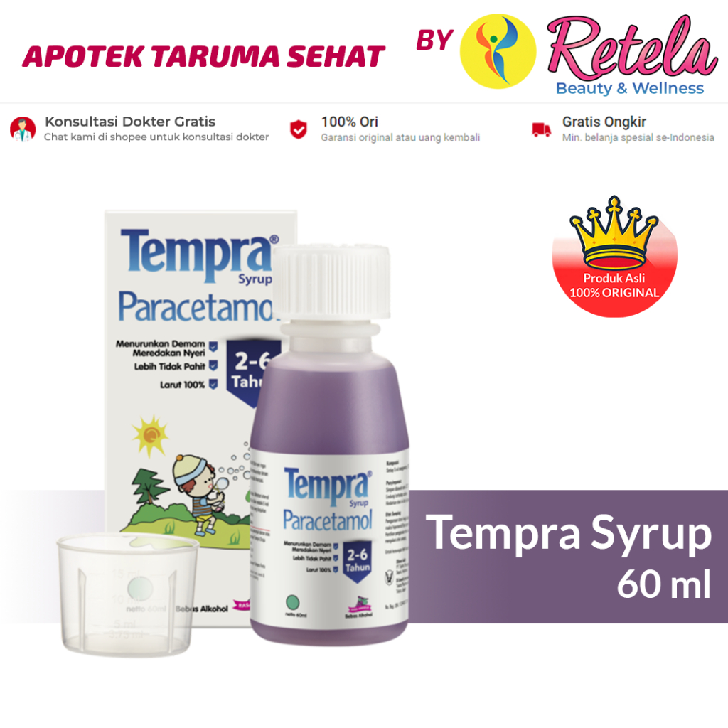 Jual TEMPRA SYRUP BOTOL 60 ML | Shopee Indonesia
