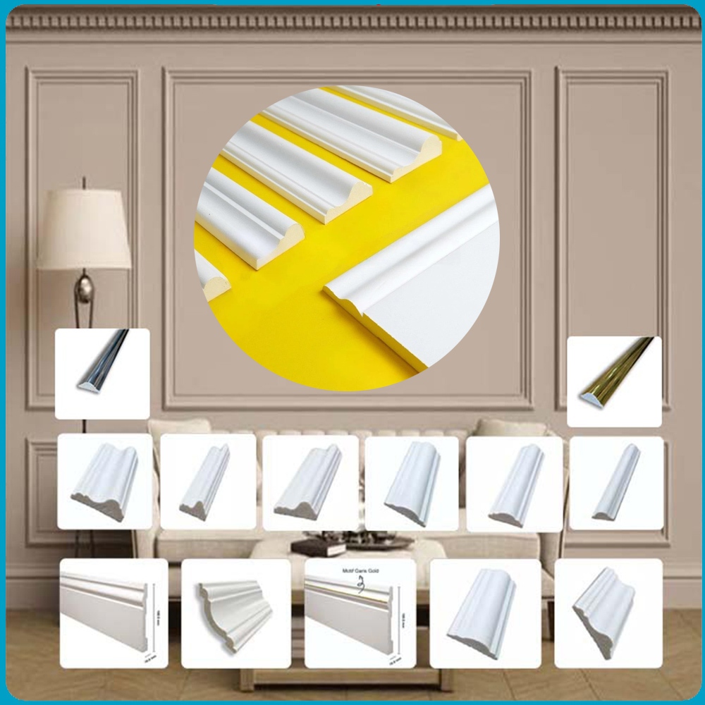 Jual [READY STOK] List Wall Moulding PVC / List Border Molding 3D Wainscoting Ukiran Dinding Lis ...