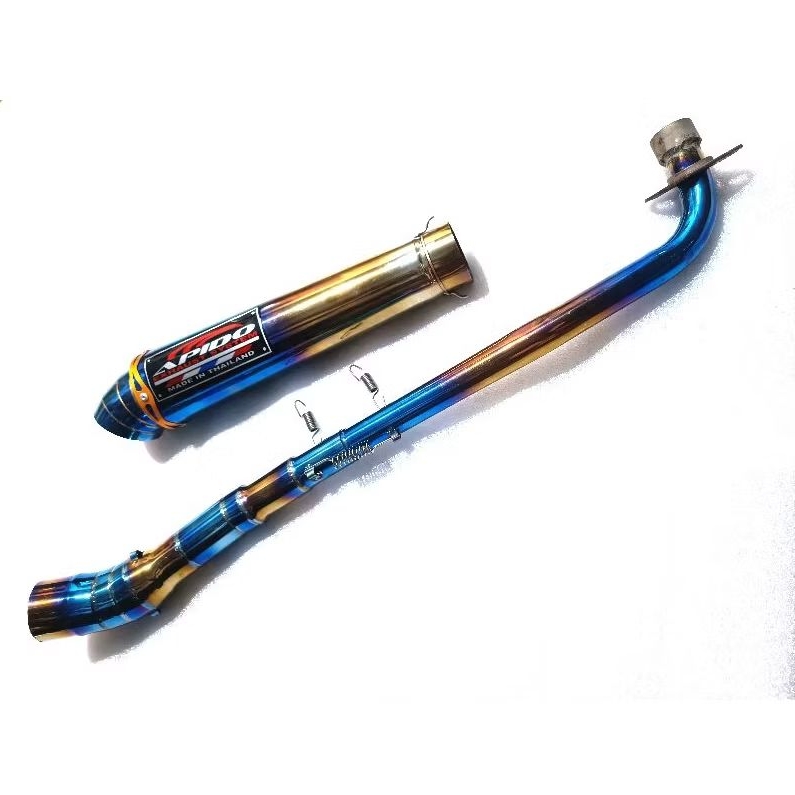 Jual Apindo Pipe canister conical open specs exhaust pipe for Wave 125 ...