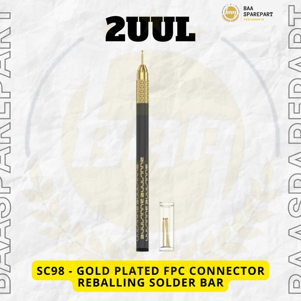 Jual 2UUL SC98 GOLD PLATED FPC CONNECTOR REBALLING SOLDER BAR 3 BARS ...