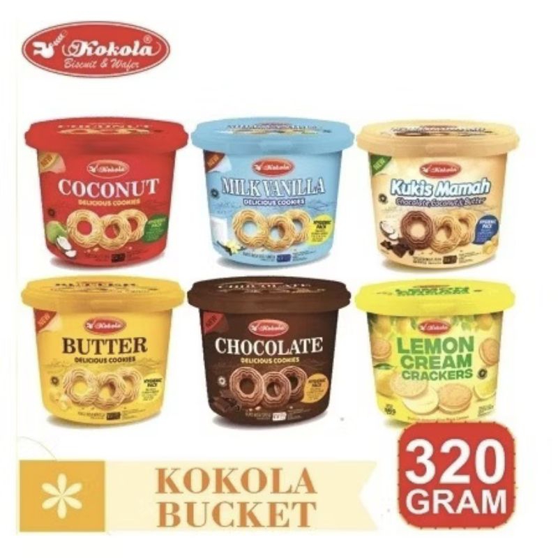 Jual Kokola Kukis Kemasan Bucket 320 Gram | Shopee Indonesia