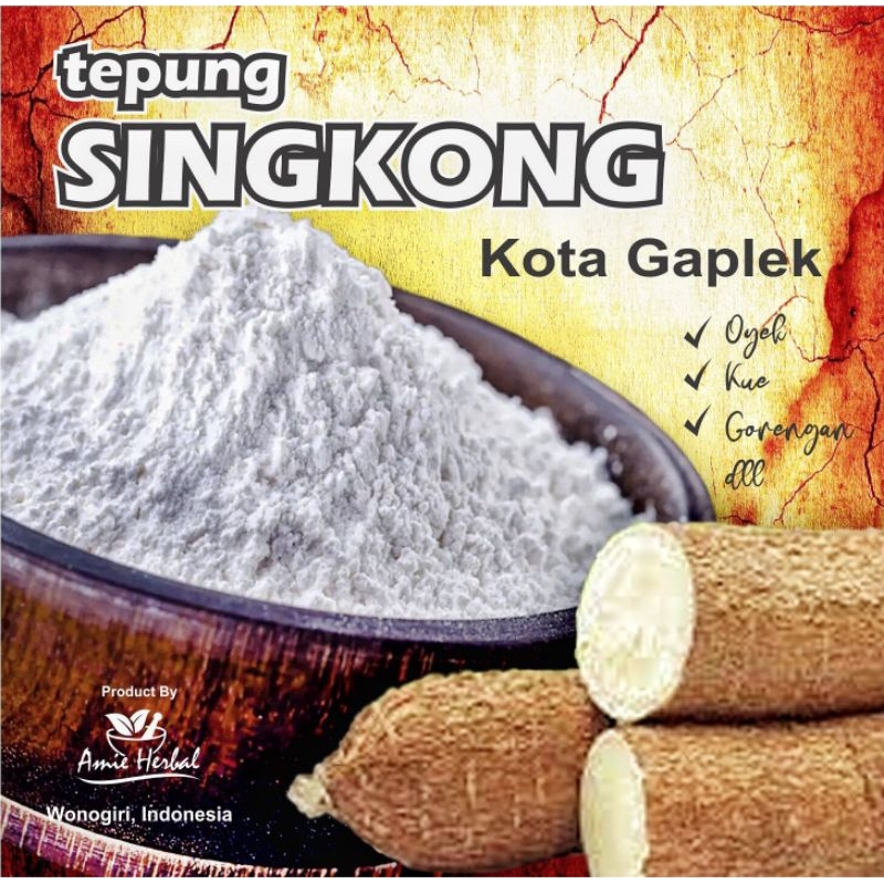Jual tepung gaplek/tepung singkong/tiwul/tapioka kemasan 500g | Shopee ...