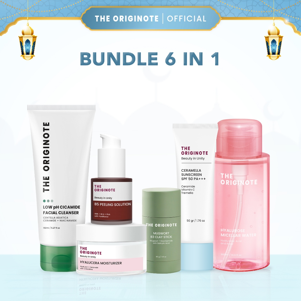 Jual Special Bundle 6in1 The Originote Paket Skincare Micellar Water ...