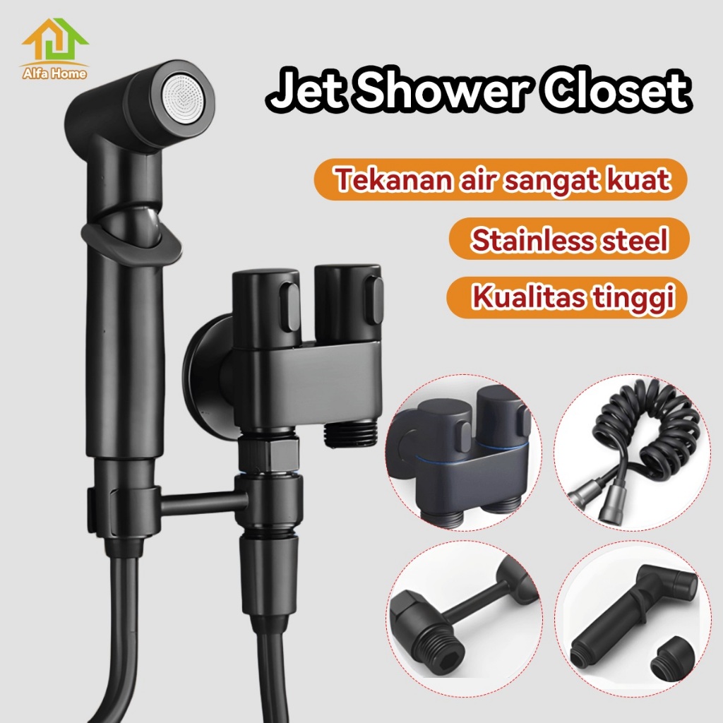 Jual SUS304 1 Set Jet Shower Kloset Jet Shower Kamar Mandi Semprotan Toilet Duduk Jet wasser ...
