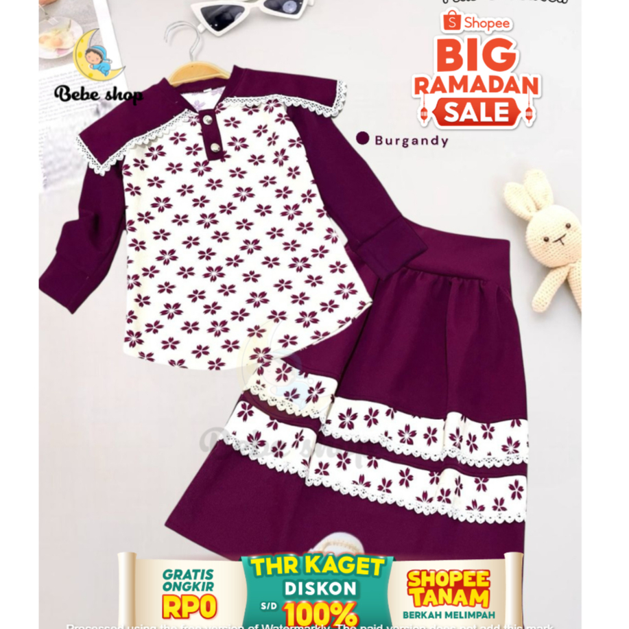 Jual Set Rok anak perempuan model lucu untuk lebaran usai 1 sampai 12 ...