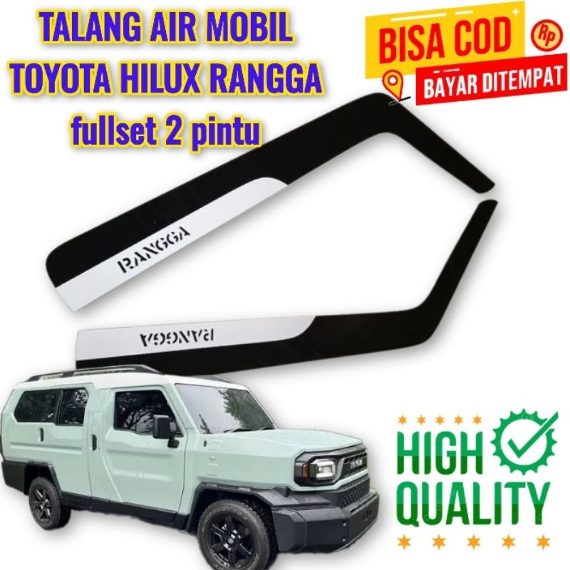 Jual talang air mobil toyota hilux rangga model flat datar/rata & dua ...