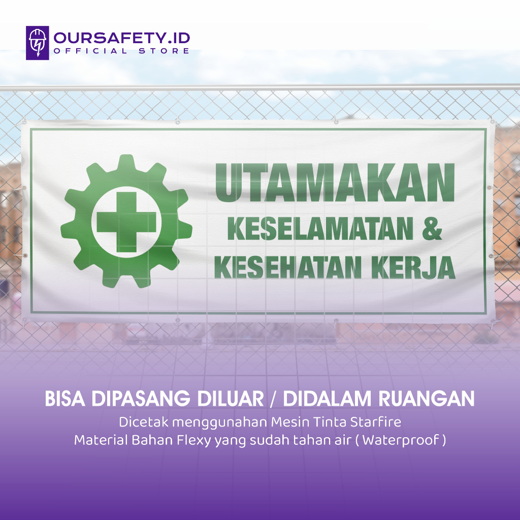 Jual Banner K3 - Spanduk Keselamatan dan Kesehatan Kerja | Shopee Indonesia