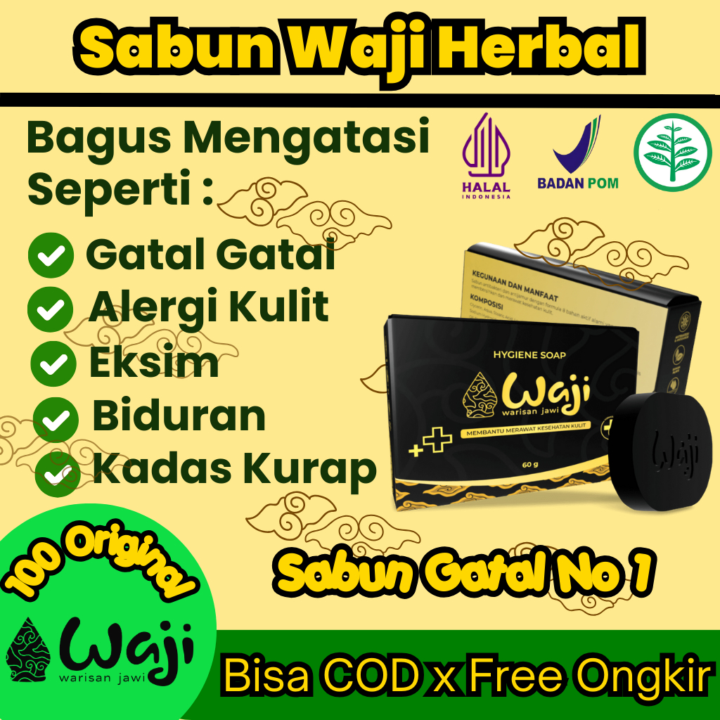 Jual Sabun Waji Asli Obat Gatal Gatal Mengatasi Masalah Kulit Eksim ...