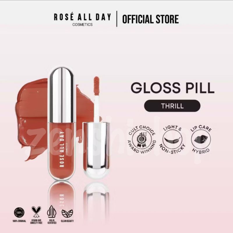 Jual Rosé All Day Lip Gloss Thrill Pill | Shopee Indonesia