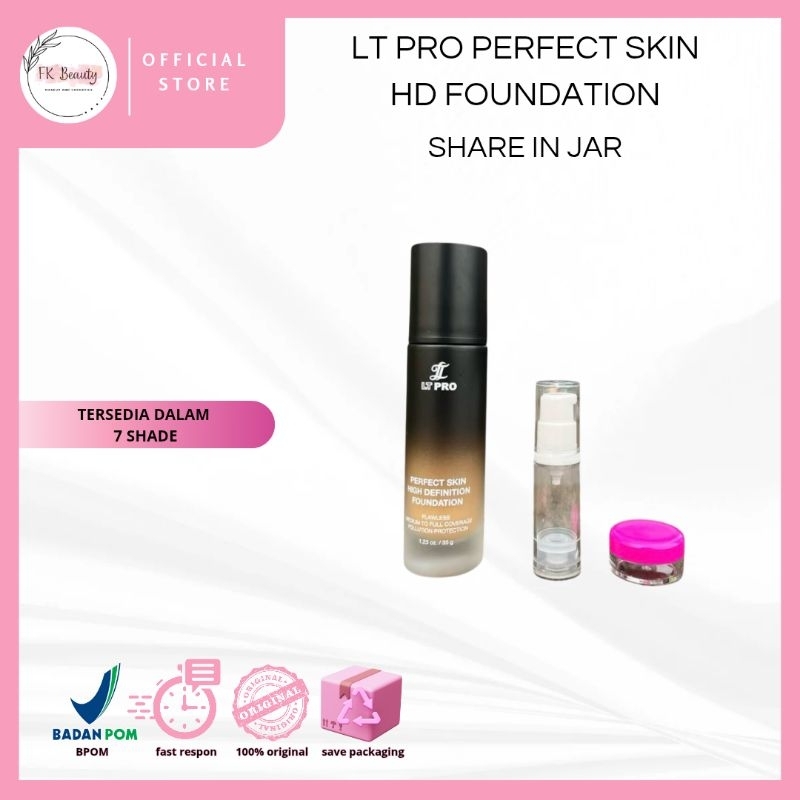 Jual LT PRO Perfect Skin HD Foundation [Share In Jar] | Shopee Indonesia