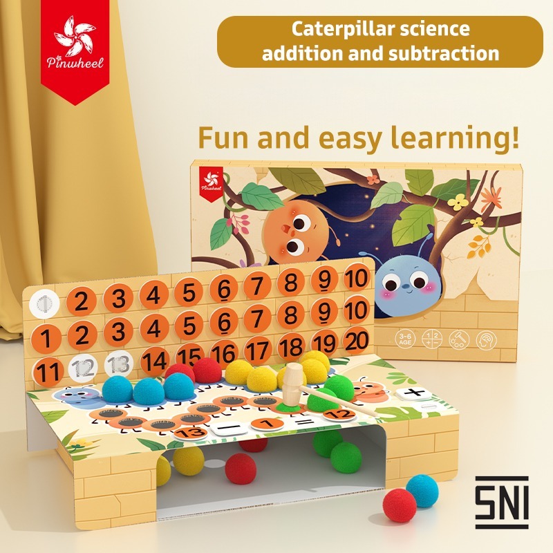 Jual Pinwheel Caterpillar Learn Addition and Subtraction Science Mainan ...
