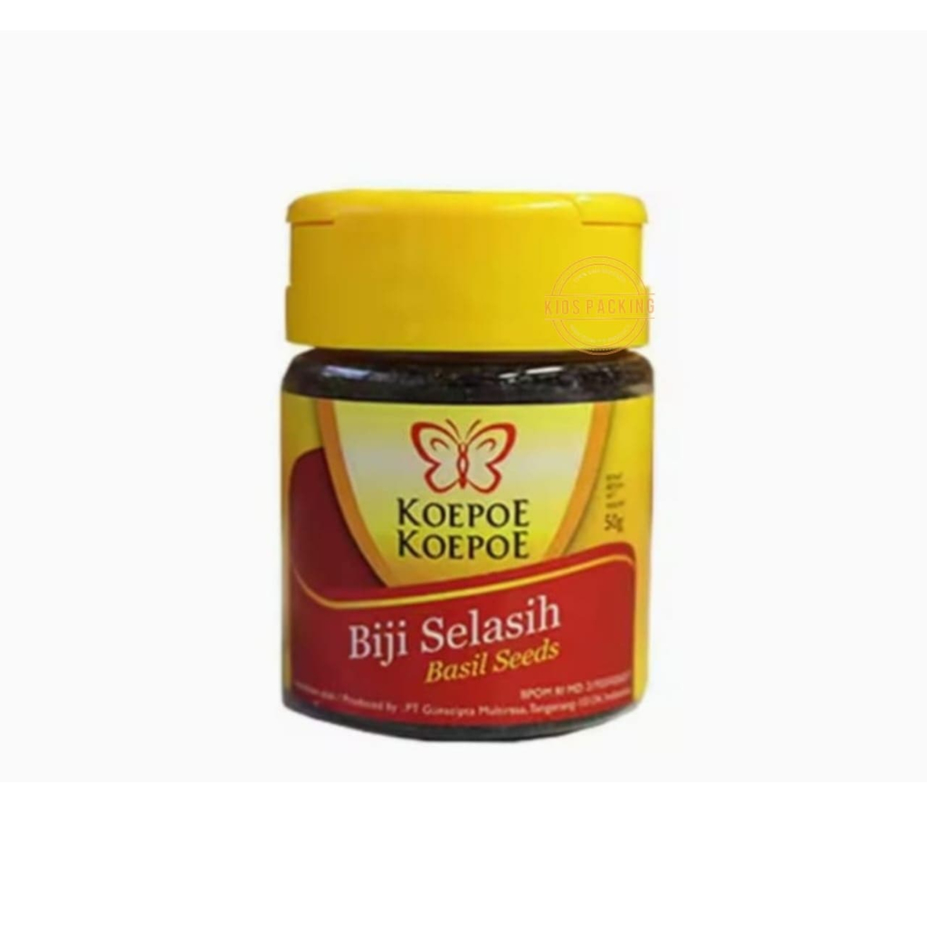 Jual Biji Selasih Koepoe Koepoe 50gr / Selasih Untuk Minuman 50 Gram ...