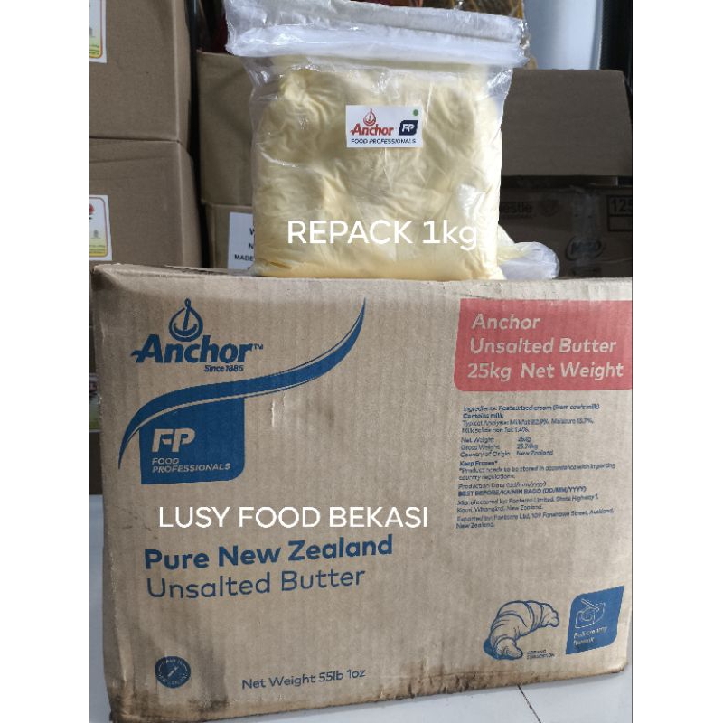 Jual ANCHOR BUTTER UNSALTED_SALTED 1KG | Shopee Indonesia