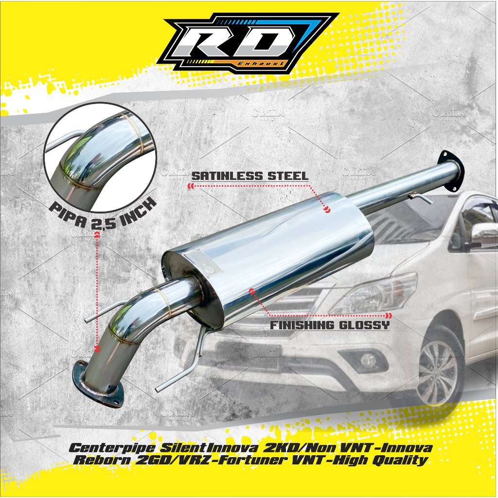 Jual Centerpipe Silent Innova 2KD/Non VNT-Innova Reborn 2GD/VRZ ...
