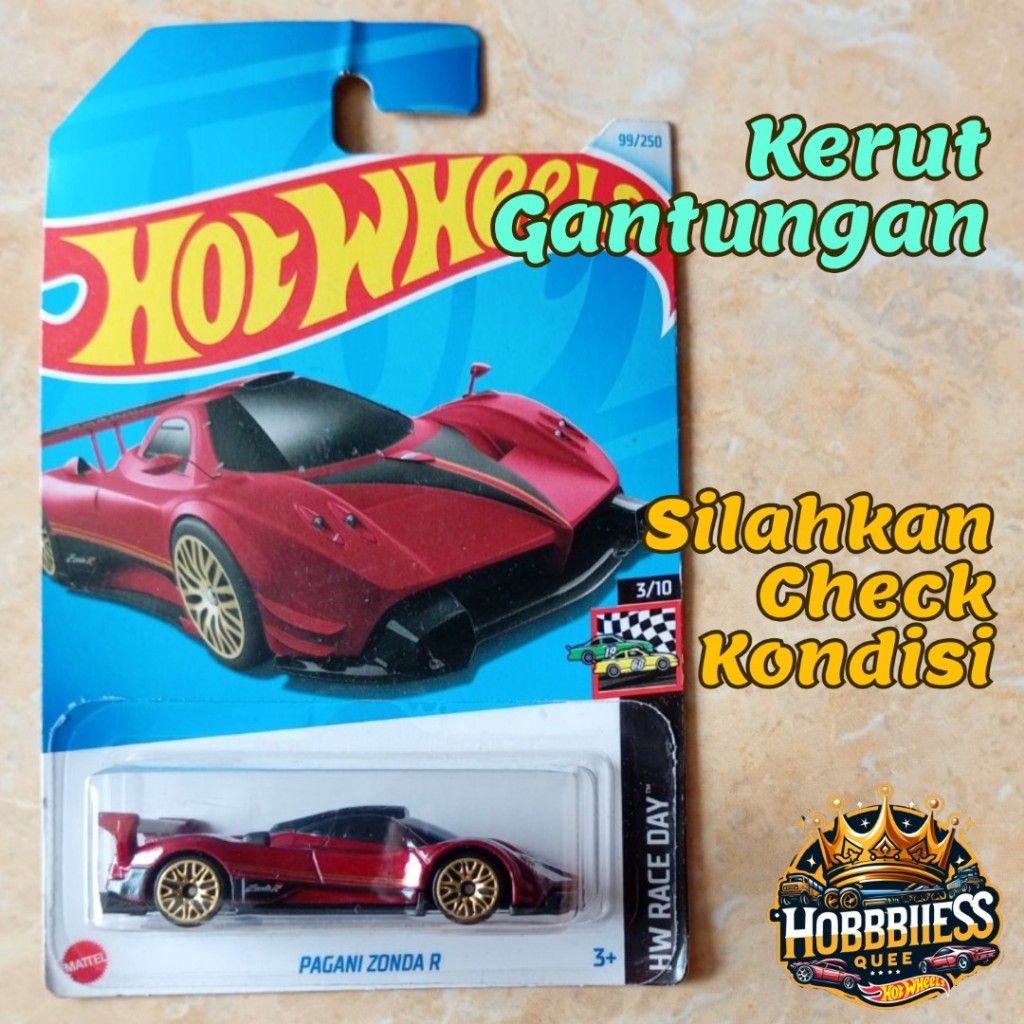 Jual Hot Wheels Pagani Zonda R Merah Rosso Vignola Original (2024 ...