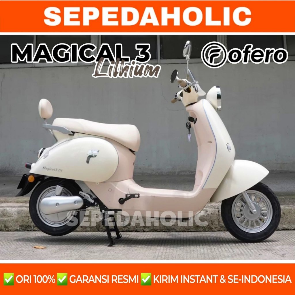 Jual Sepeda Motor Listrik OFERO MAGICAL 3 LIT LITHIUM 600 Watt Electric ...