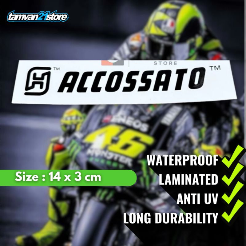 Jual EMBLEM STICKER LOGO ACCOSSATO RACING PRODUCT | Shopee Indonesia