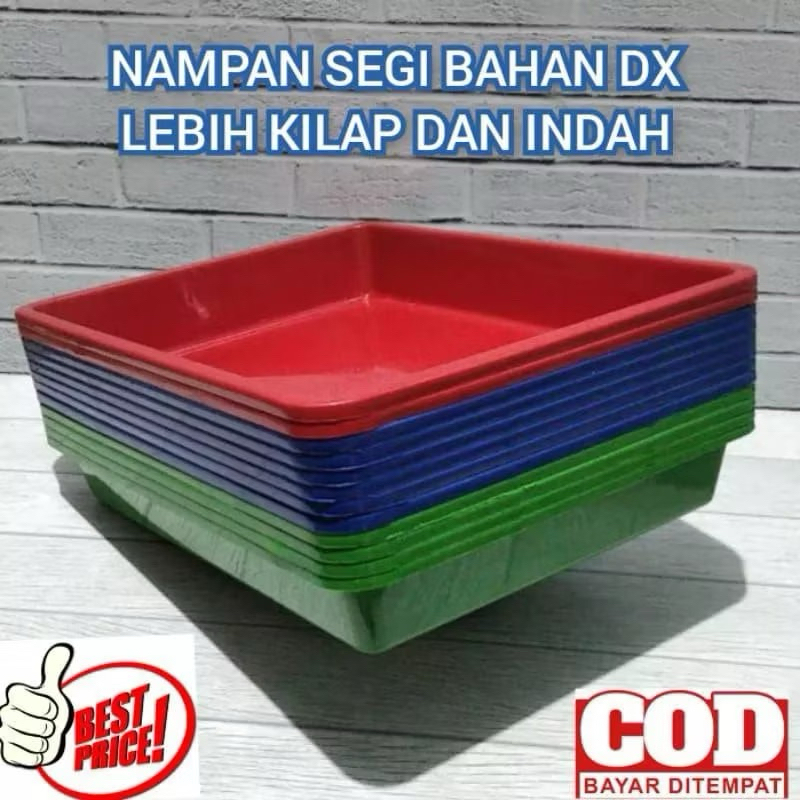 Jual Nampan Plastik Segi Baki Serbaguna Nampan Plastik NO 1 & 2 & 3 & 4 ...