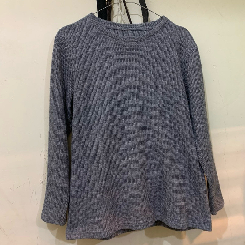 Jual [PRELOVED] KNIT ABU TUA (Bahan Tebal) | Shopee Indonesia