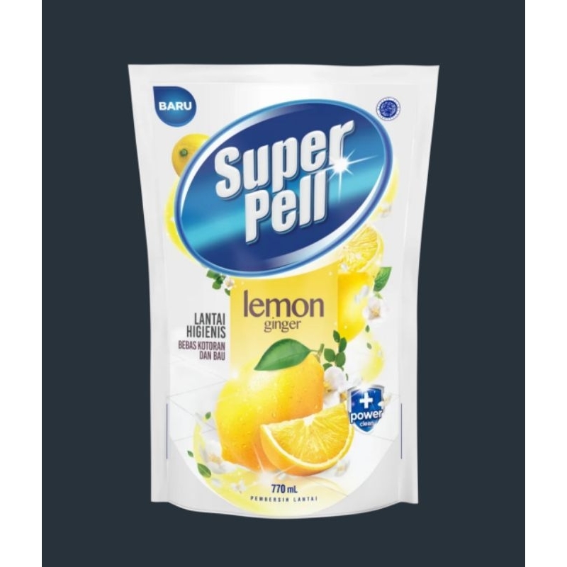 Jual Super Pell Pembersih Lantai Lemon Ginger 770 ml | Shopee Indonesia