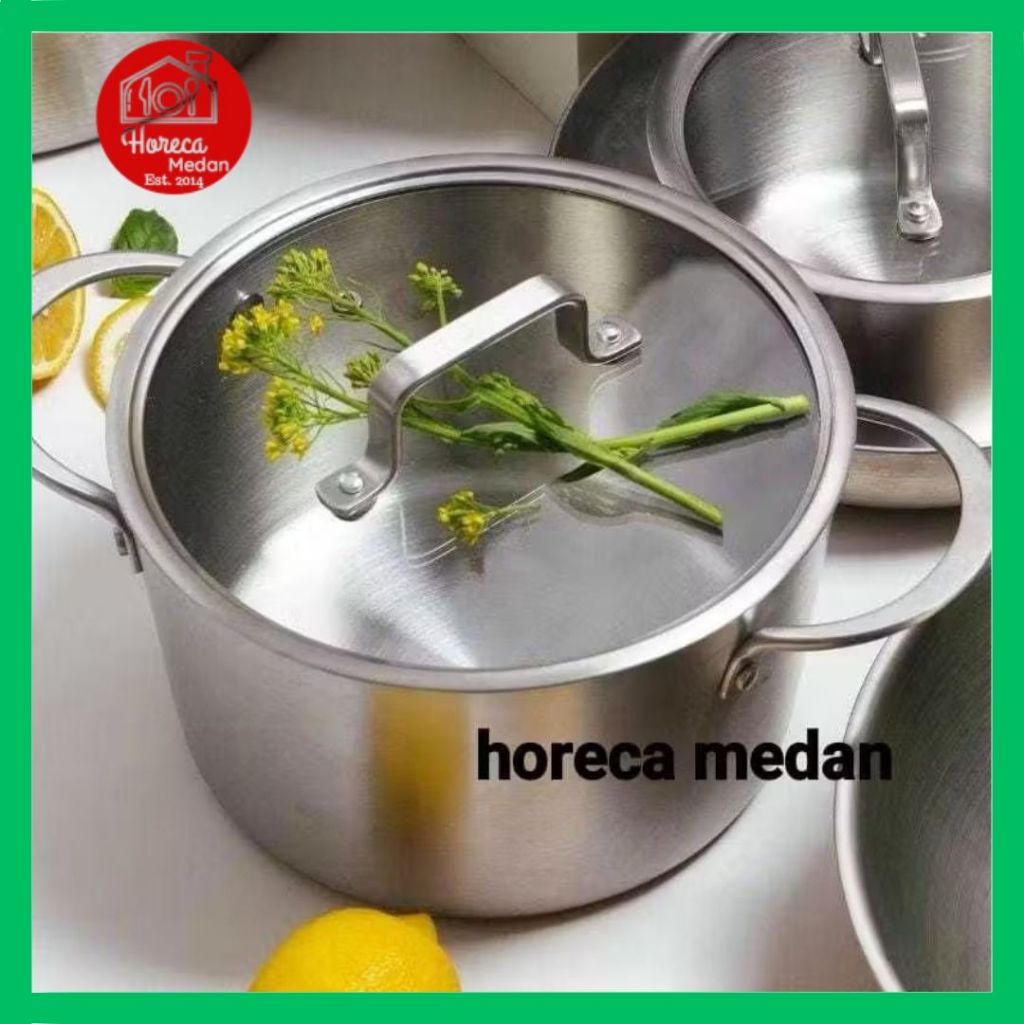 Jual PANCI SOUP POT 22 CM / SAUCE POT DUTCH OVEN PICASSO STAINLESS ...