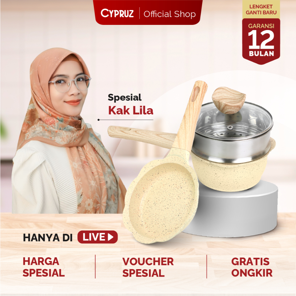 Jual [Spesial Kak Lila] Cypruz Cookware Set Granite Diecast Baby ...