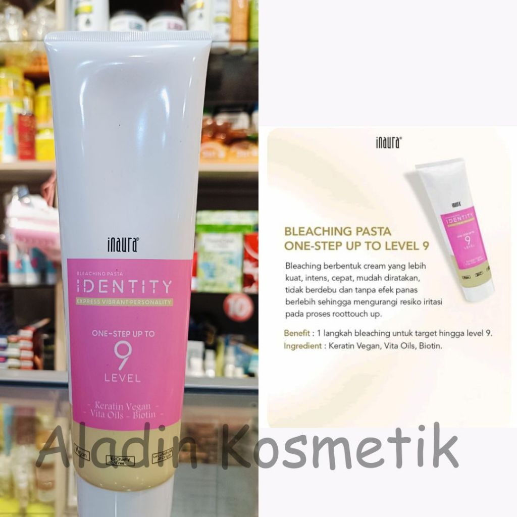 Jual inaura bleaching pasta identity one step up to level 9 - 250ml ...