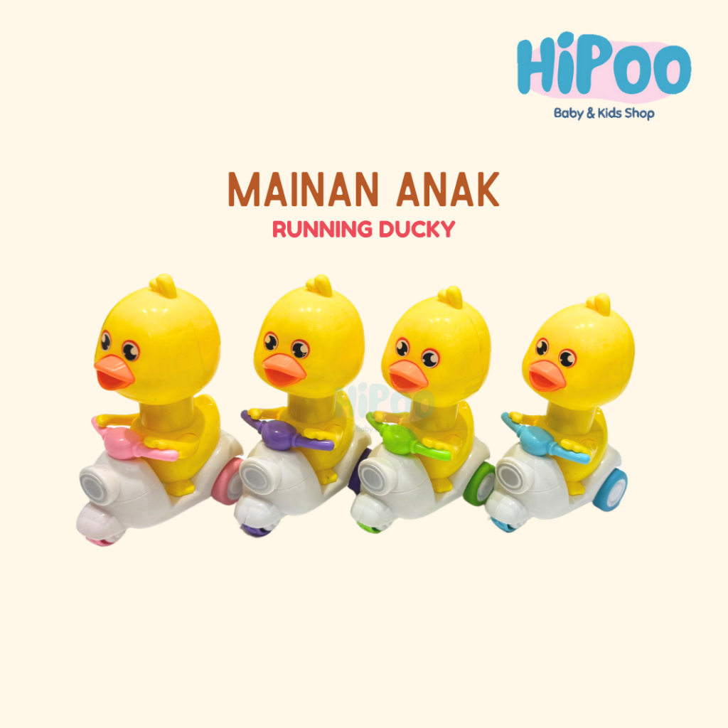 Jual Mainan Anak Running Ducky - Mainan Bebek Naik Motor Di Tekan Jalan ...