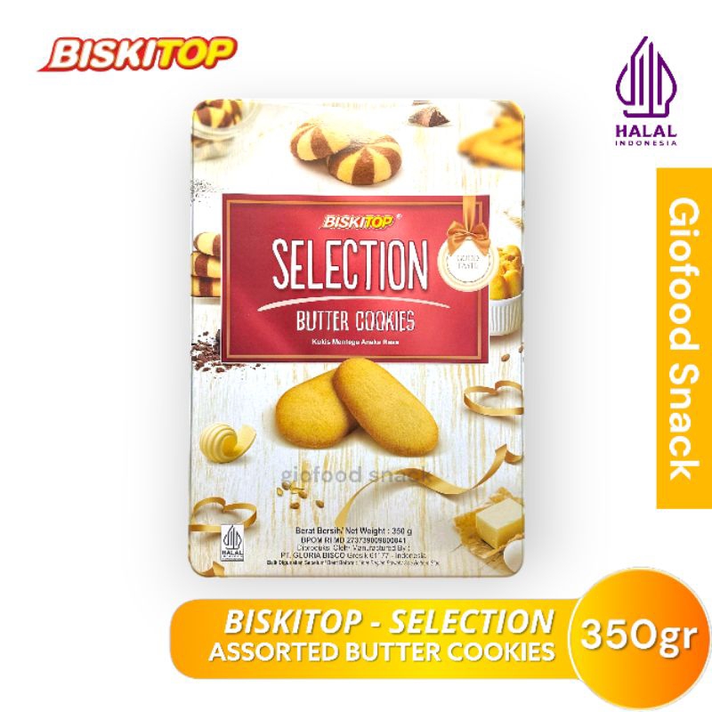 Jual BISKITOP SELECTION BUTTER COOKIES KUKIS RASA MENTEGA ANEKA RASA ...