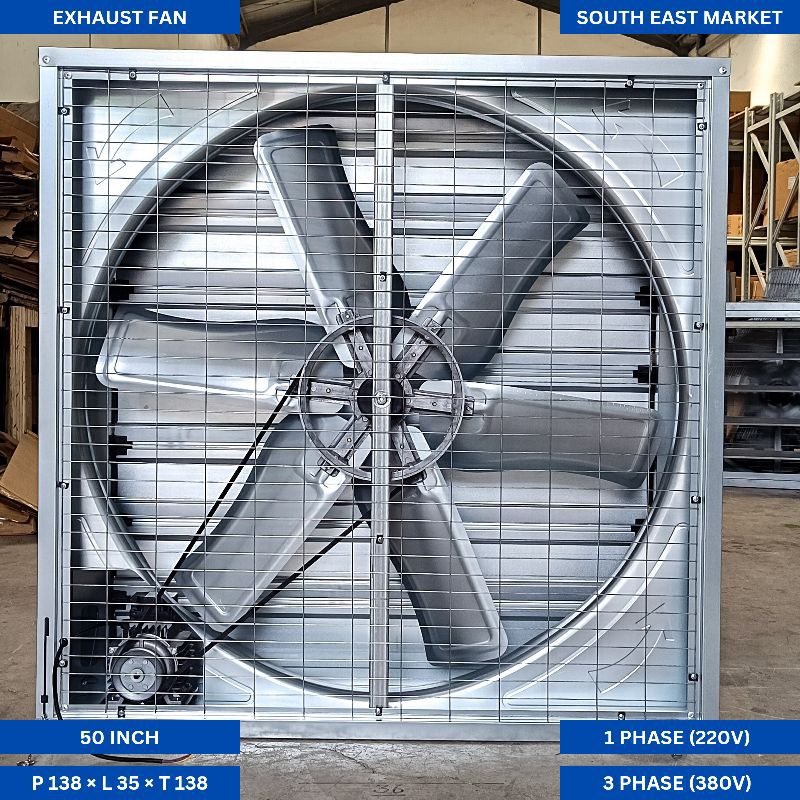 Jual Blower Kipas Exhaust Fan 50 inch untuk Kandang Ayam close house ...