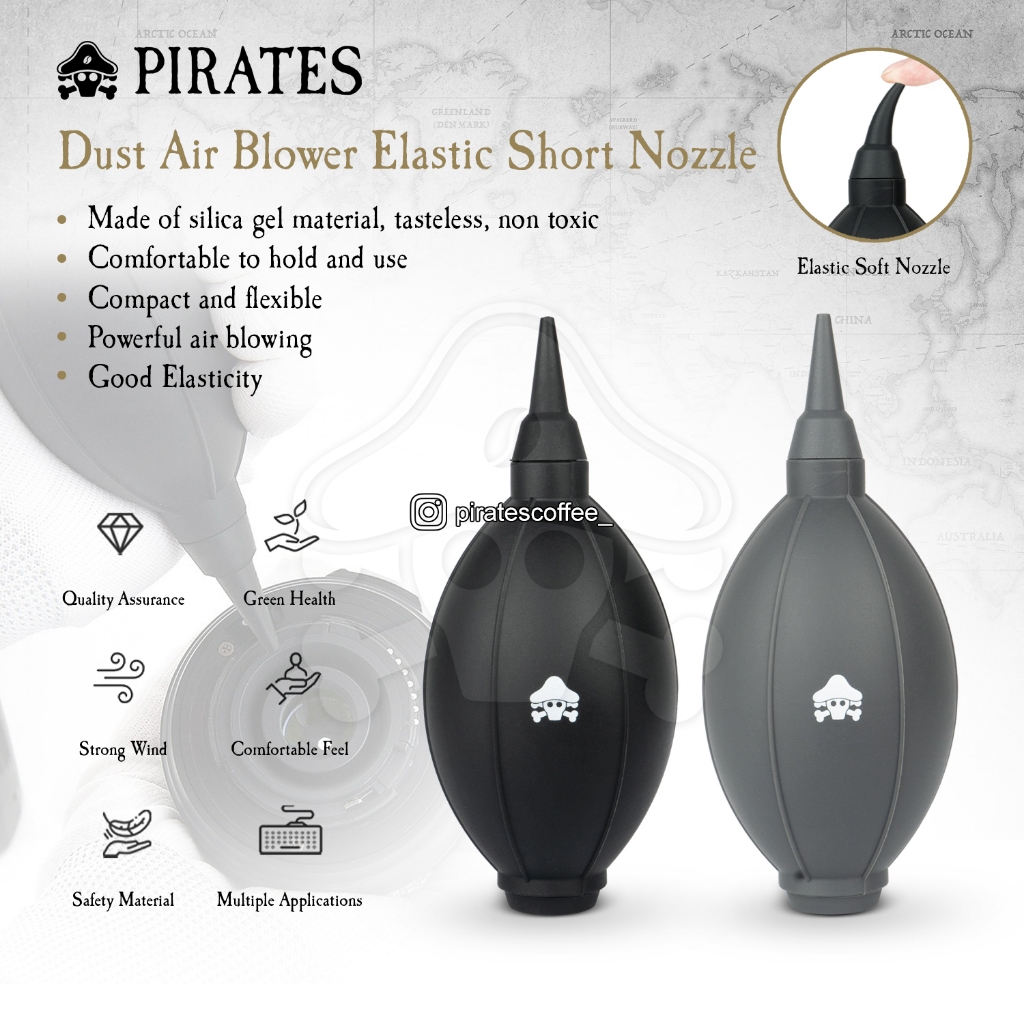 Jual Pirates Dust Air Blower Short Nozzle Pump Cleaner Rubber Silicone ...