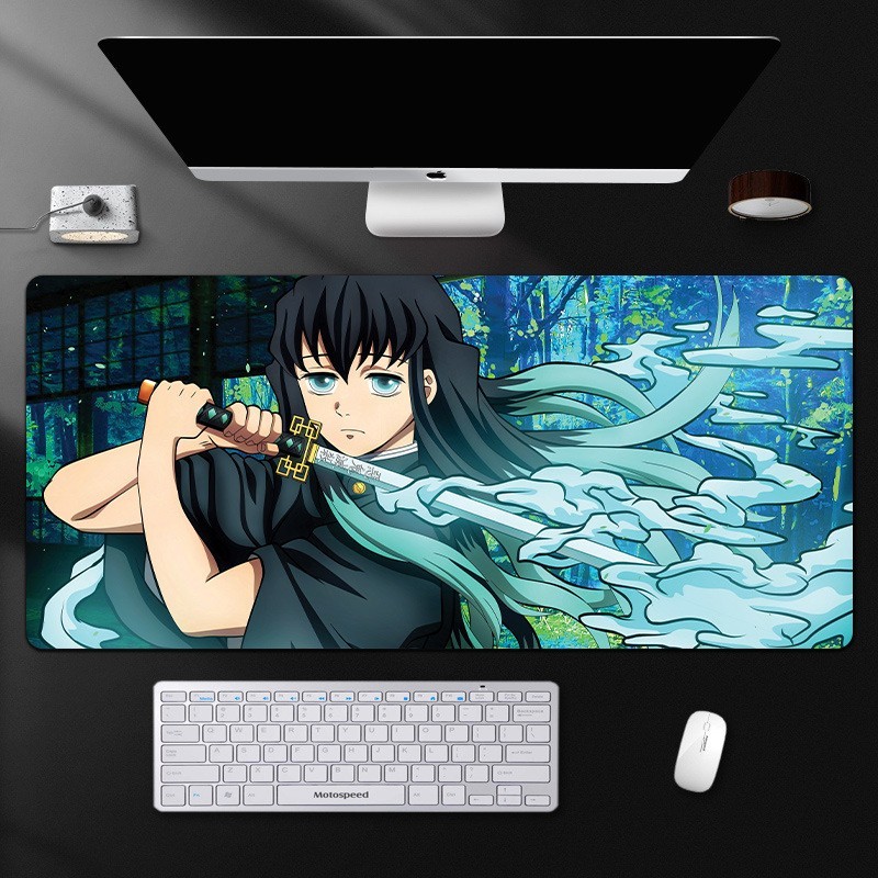 Jual Mouse pad anime kimetsu no yaiba muichiro tanjiro nezuko 80 X 30 ...