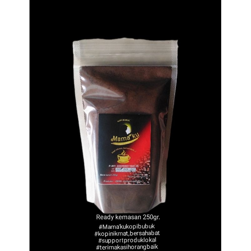 Jual Mama'Qu kopi Bubuk premium 250gr (khas pandalungan Jawa madura ...