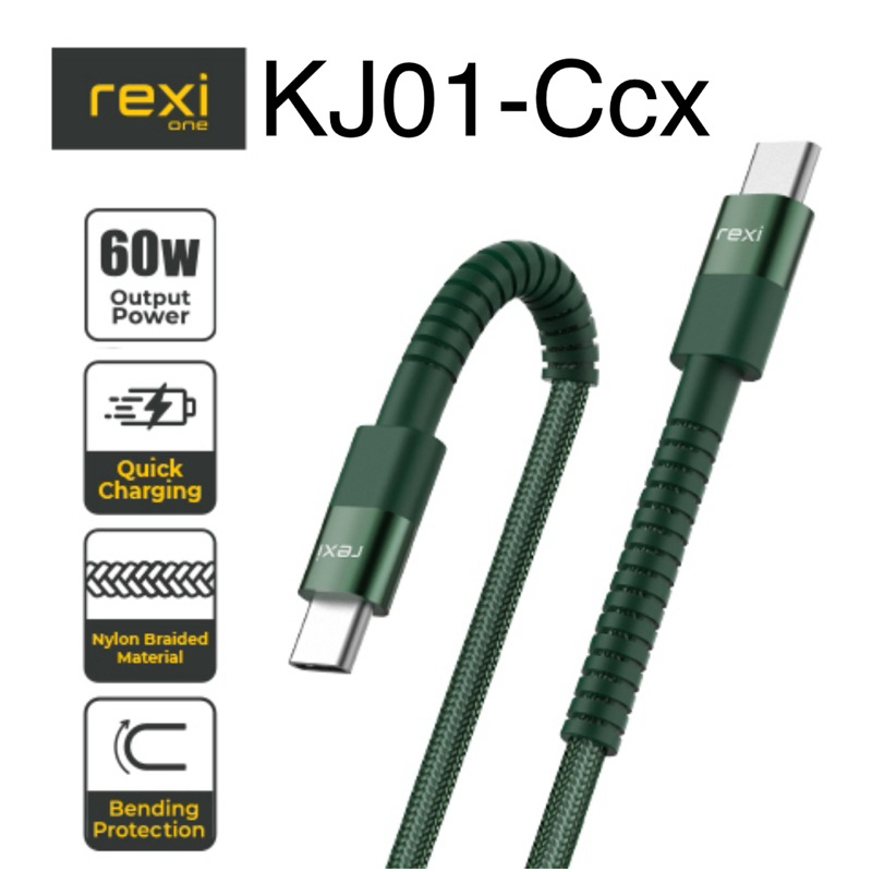 Jual Rexi KJ01-CCx / CL Cable Type-C to Type-C/ Type-C to Lightning ...