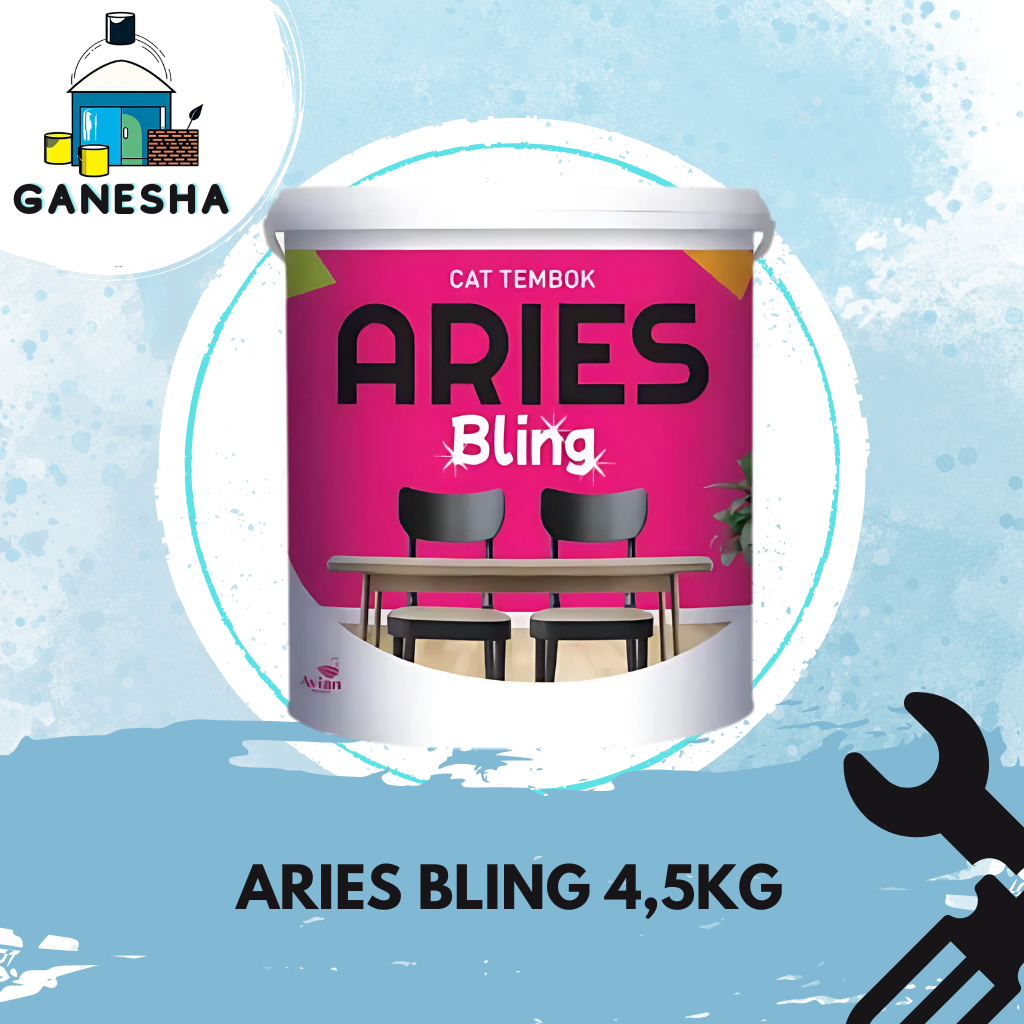 Jual Cat tembok Aries Bling Warna Lengkap 4,5kg | Shopee Indonesia
