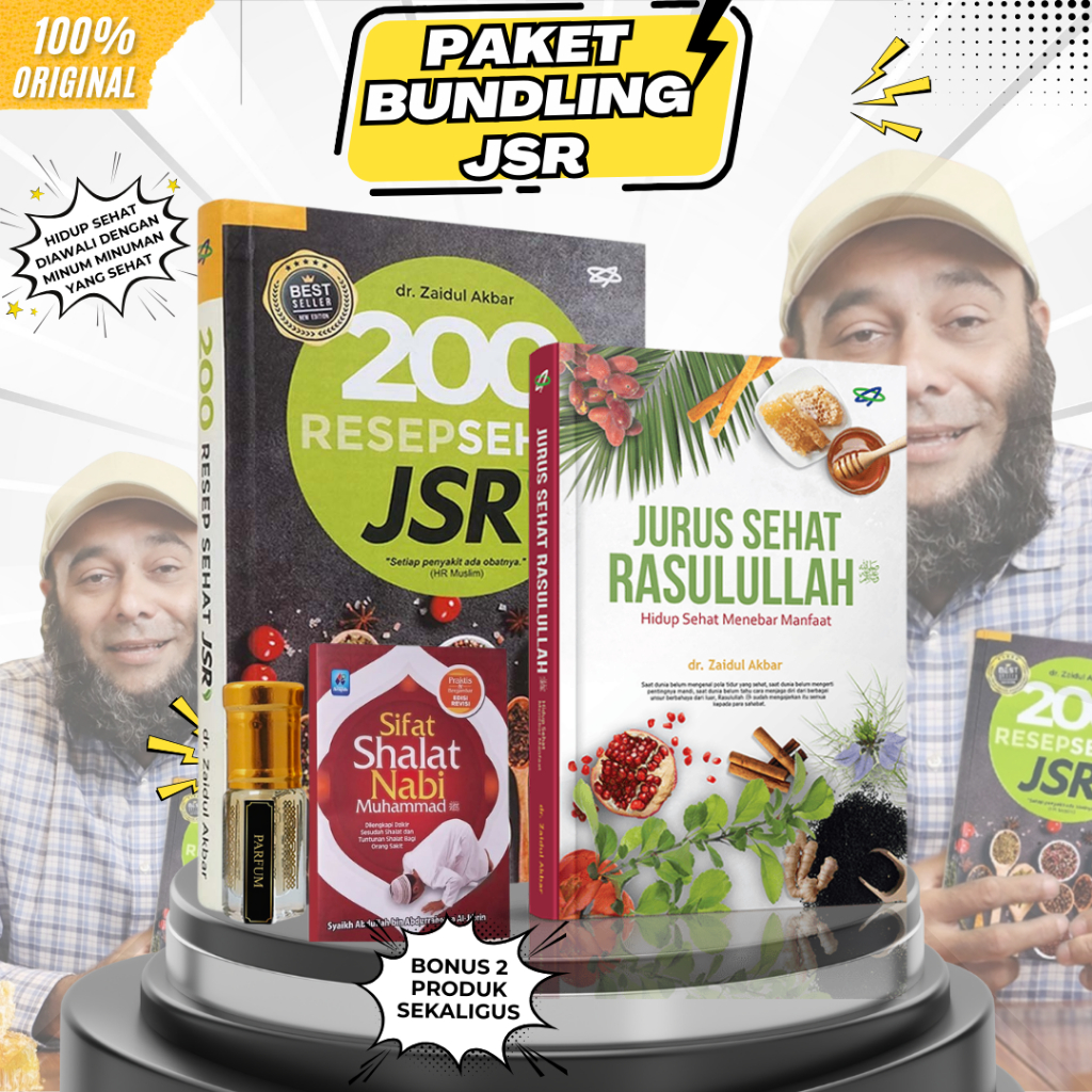 Jual PAKET BUNDLING 200 Resep Sehat JSR Dan Jurus Sehat Rasulullah dr. ZAIDUL AKBAR - BONUS ...