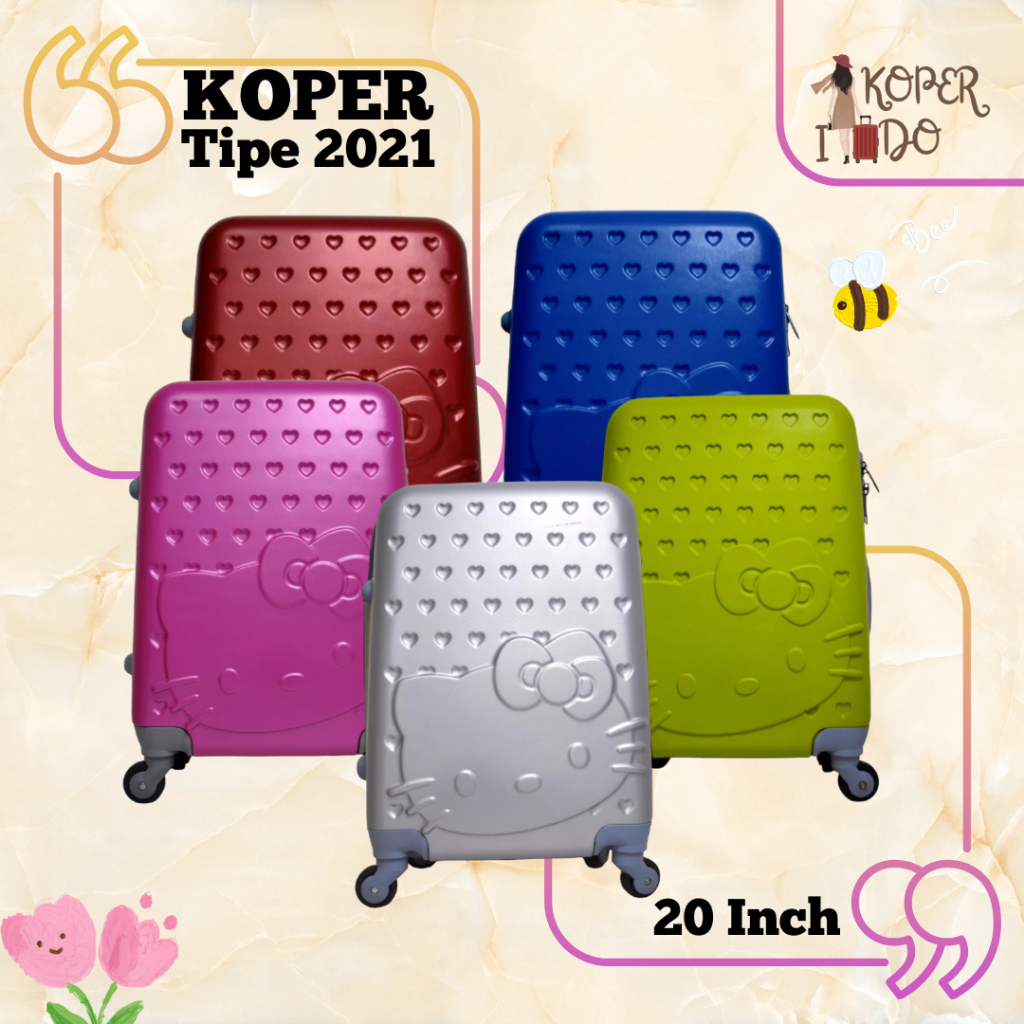 Jual Koper POLO FANS Tipe 2021 Size 20 Inch Hello Kitty Koper Kabin ...