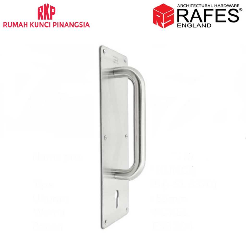 Jual Pull Plate Handle Gagang Pintu Plat Tarik (dengan lubang kunci ...