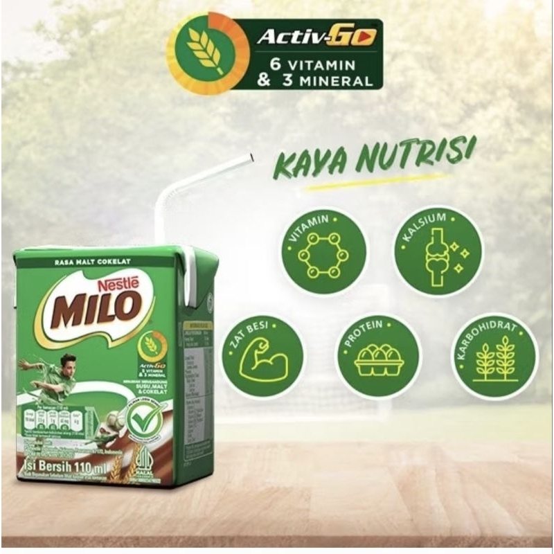 Jual Milo Activ Go Susu Coklat 110 ml | Shopee Indonesia