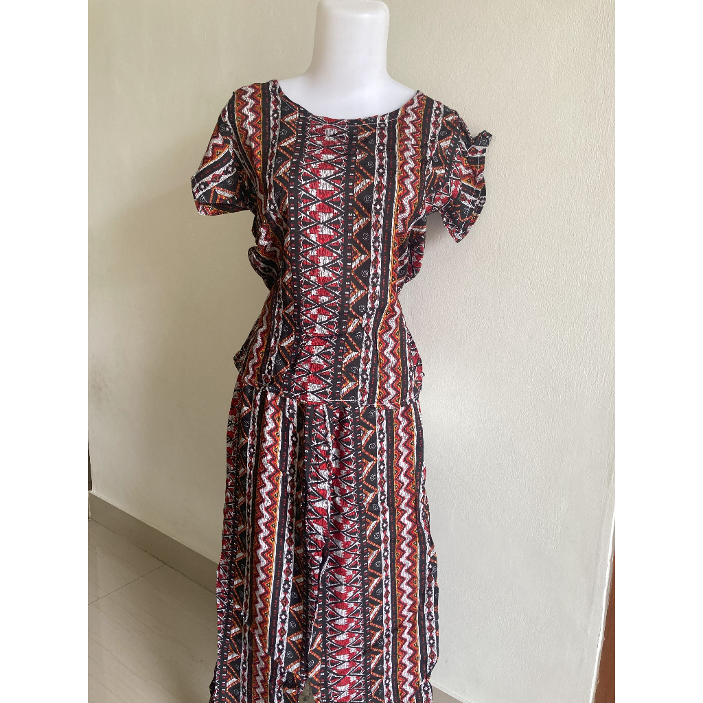 Jual NEW!! Set Baju Lombok Hitam Merah | Shopee Indonesia