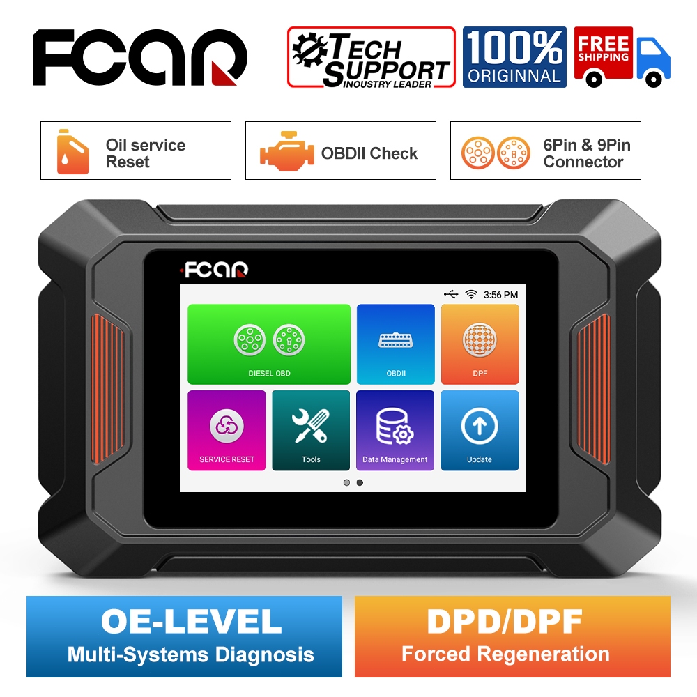 Jual Fcar F802 PRO 12V 24V OBD2 Scanner Heavy Truck Full System ...