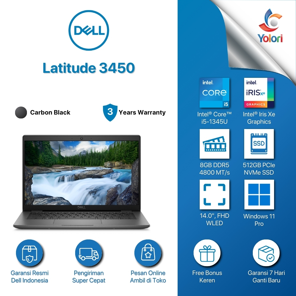 Jual Dell Latitude 3450 i7-1355U 8GB 512GB UMA Windows 11 3YR | Shopee ...